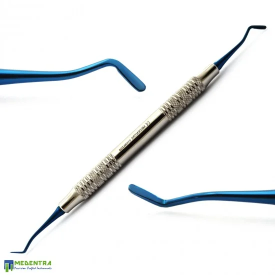 Dental Composite Filling Instruments Titanium Blue Set Of 7